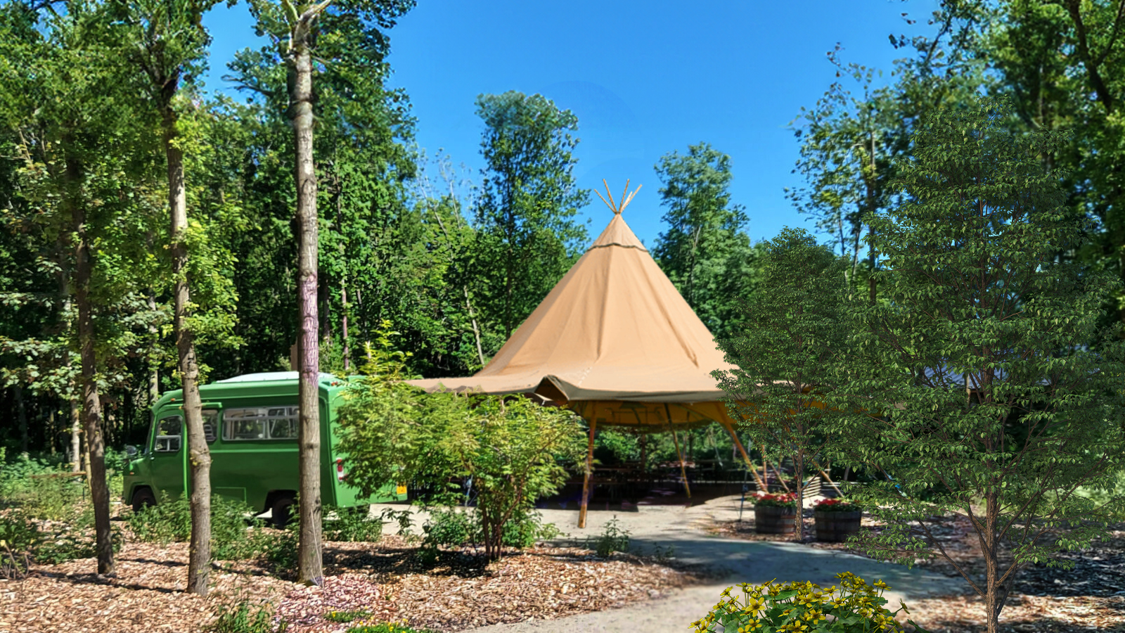 Evenementenlocatie Voliere met Nordic Tipi - House of Bird Diemerbos ...